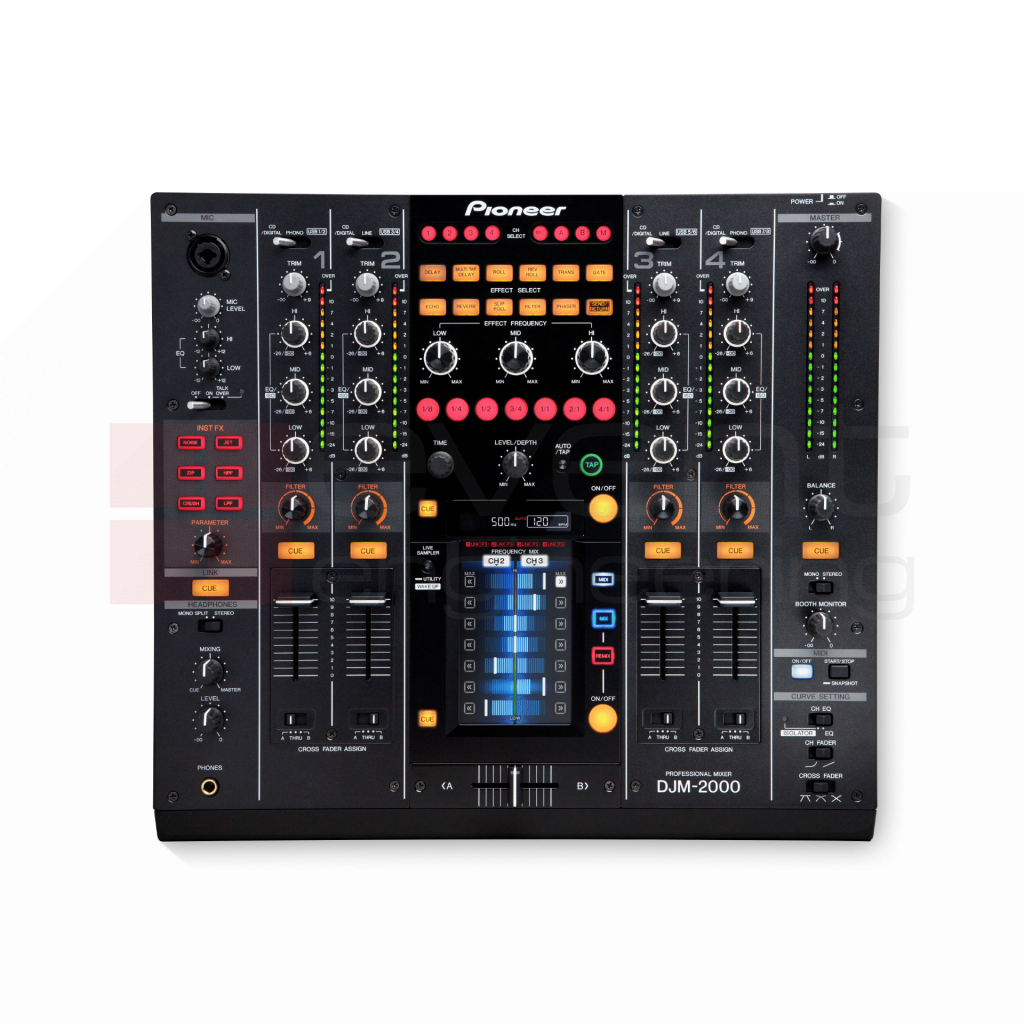 Pioneer DJM-2000 4 Channel Professional DJ Mixer – Event Engineering Hire